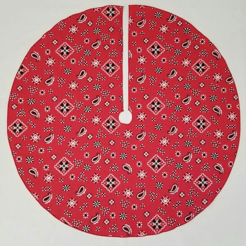 Slim Red Cotton Tree Skirt 26inch American Made - Etsy