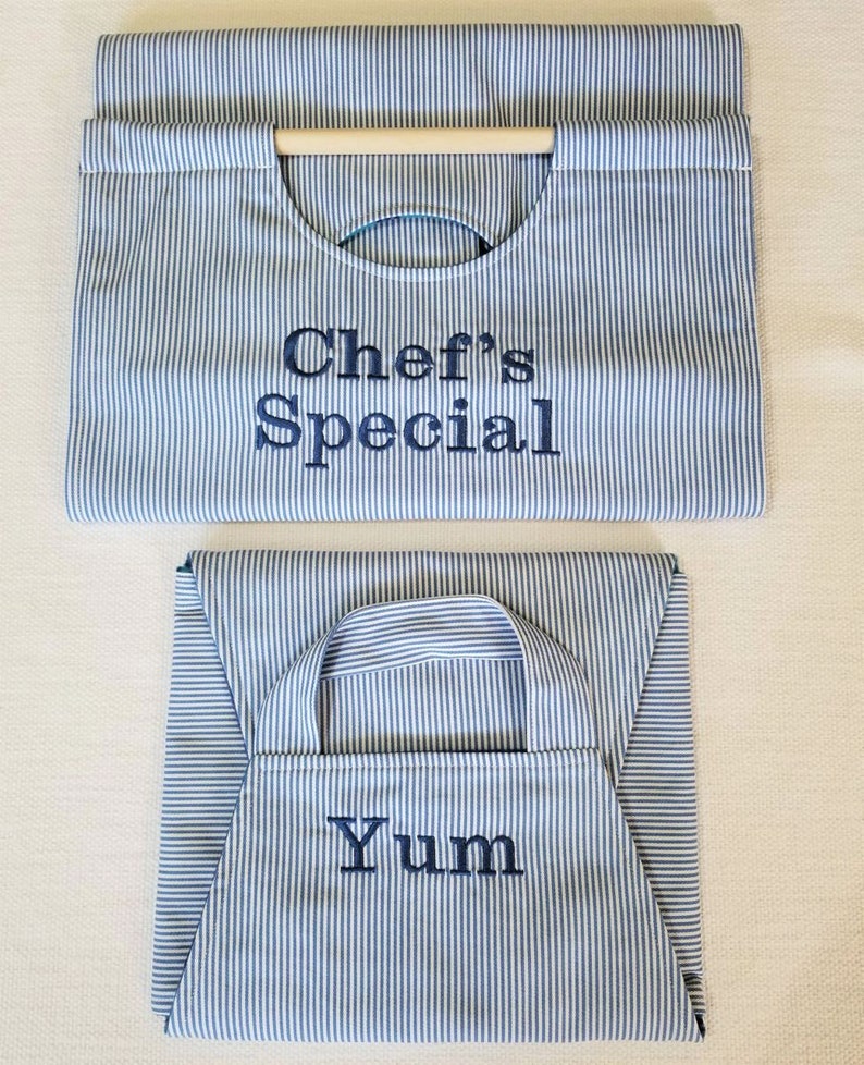 Washable Chef Dish Tote Set Made in USA 9x13 and 8x8 | Etsy