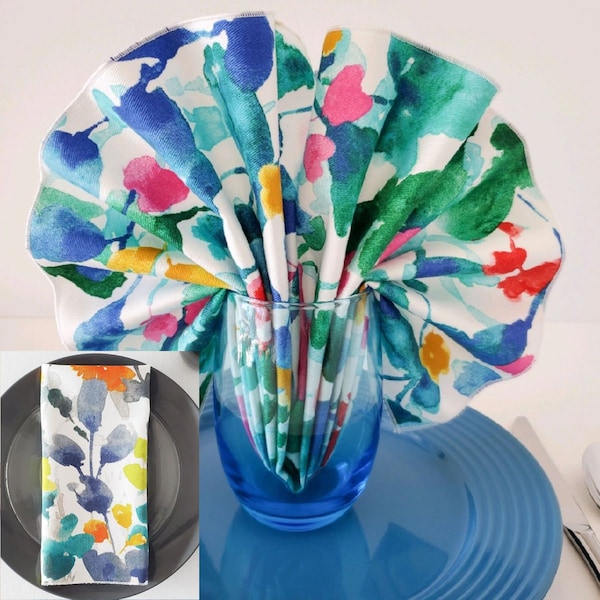 Floral Napkins - Etsy