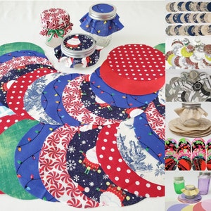 Jar Toppers Three Dozen 36 Fabric Circles - Etsy