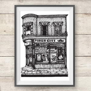 Video Rental Shop Poster - VHS Print - Video Rental Nostalgia - 80s ...