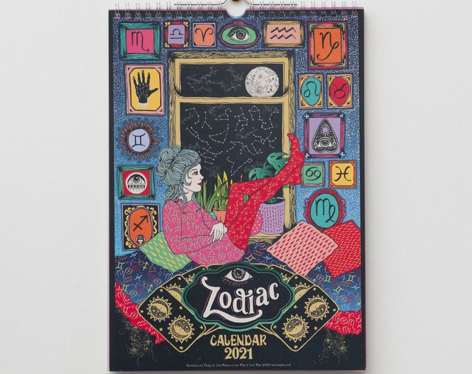 Zodiac Calendar 2021 Astrology Star Signs Wall Calendar 2021 Astrology ...