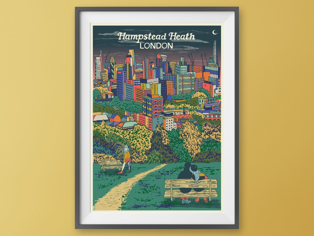 Hampstead Heath - London England Poster - London Travel Print - London ...