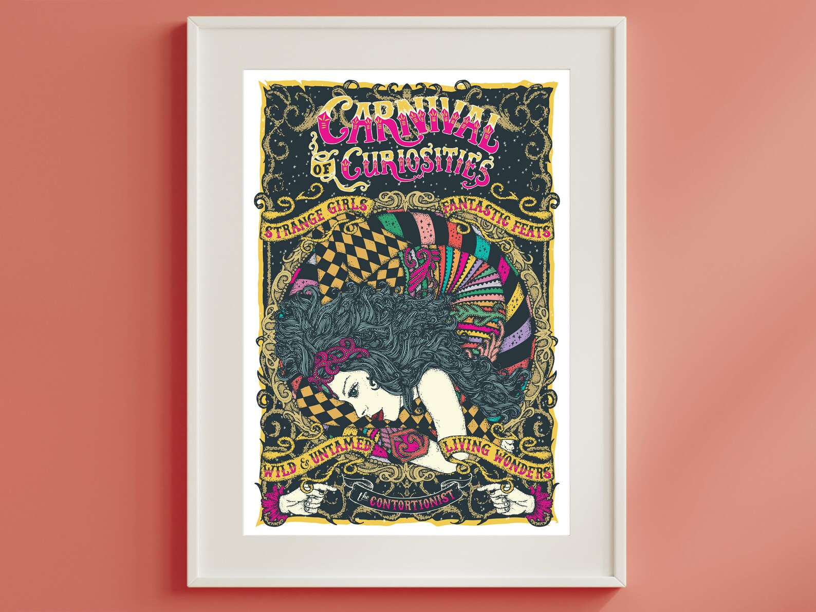 Circus Poster Vintage Style Carnival Print Contortionist - Etsy