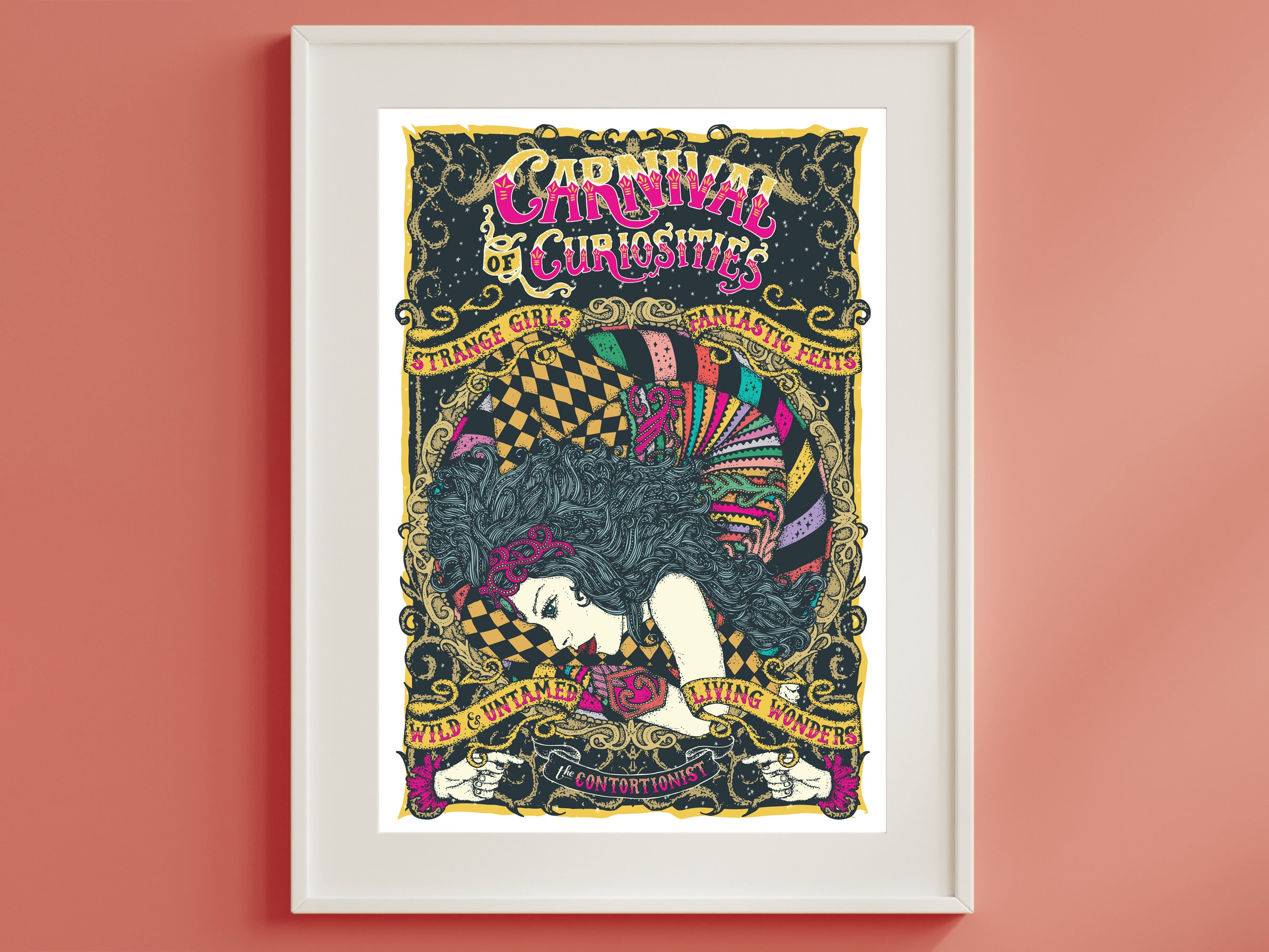 Circus Poster - Vintage Style Carnival Print - Contortionist Print ...