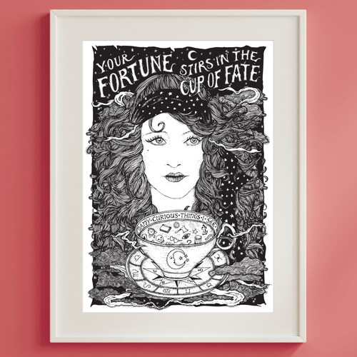 Palmistry Fortune Teller Print - Etsy