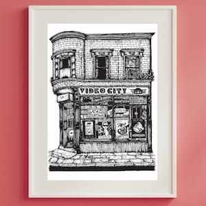 Video Rental Shop Poster - VHS Print - Video Rental Nostalgia - 80s ...