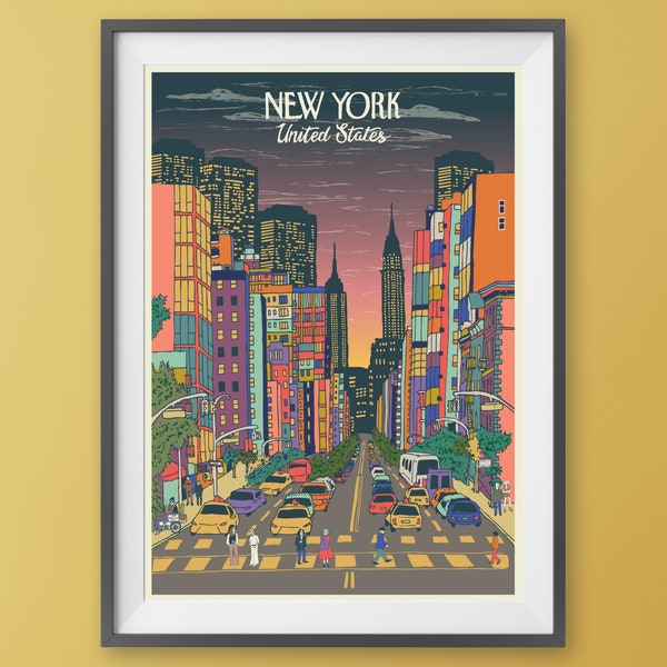 Large New York City Poster - Etsy