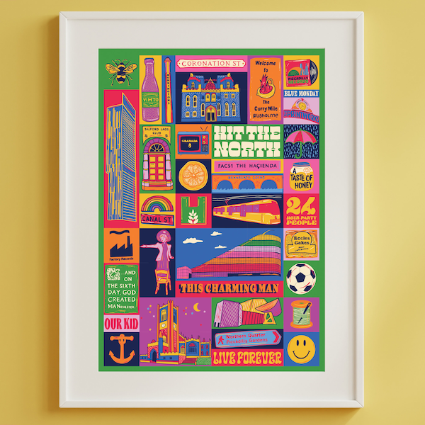 Manchester Poster - Etsy UK