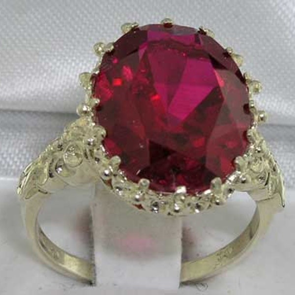 Large Ruby Ring - Etsy
