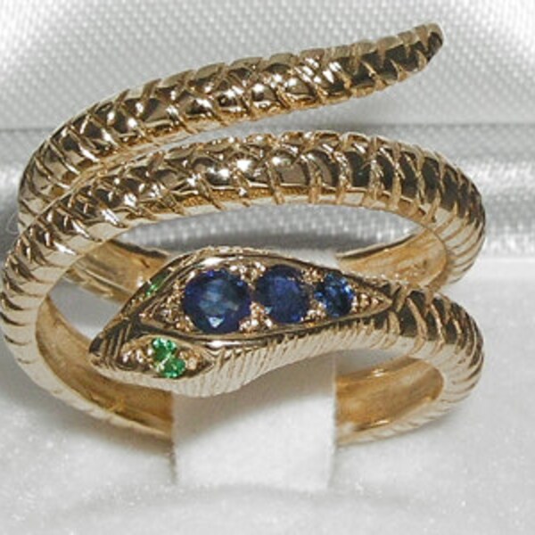 Emerald Snake Ring - Etsy