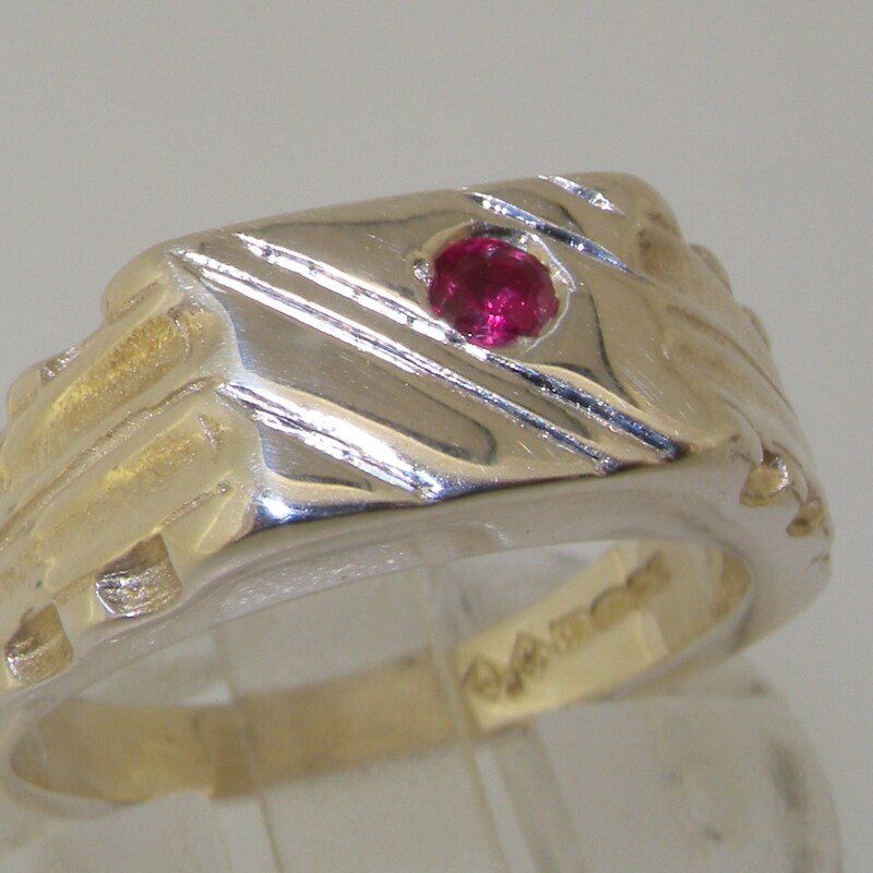 Mens Ruby Ring - Etsy