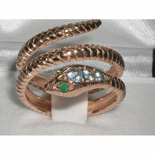 Emerald Snake Ring - Etsy