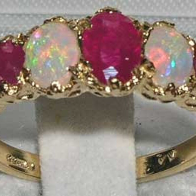 Ruby Gold Ring - Etsy
