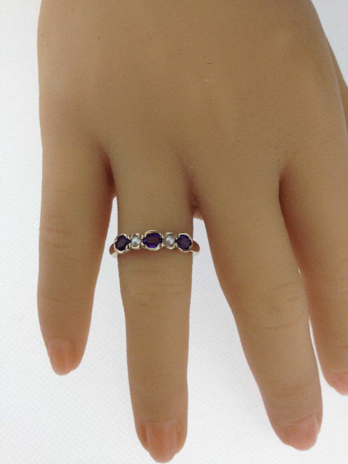 Solid 925 Sterling Silver Ruby & Diamond Anniversary Ring - Etsy