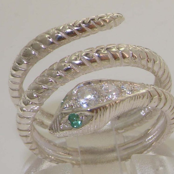 Emerald Snake Ring - Etsy