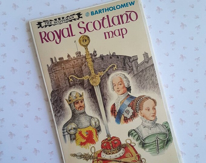 Vintage Bartholomew Royal Scotland Map From 1976, Old Maps, European ...