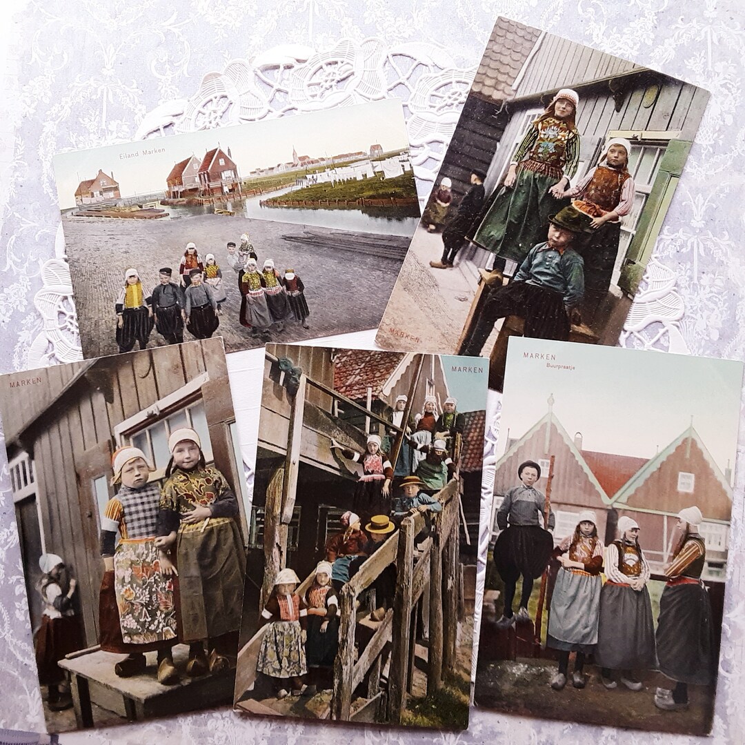 Vintage Dutch Postcards, Antique Postcard Sets, Dutch Folk, Postcards ...