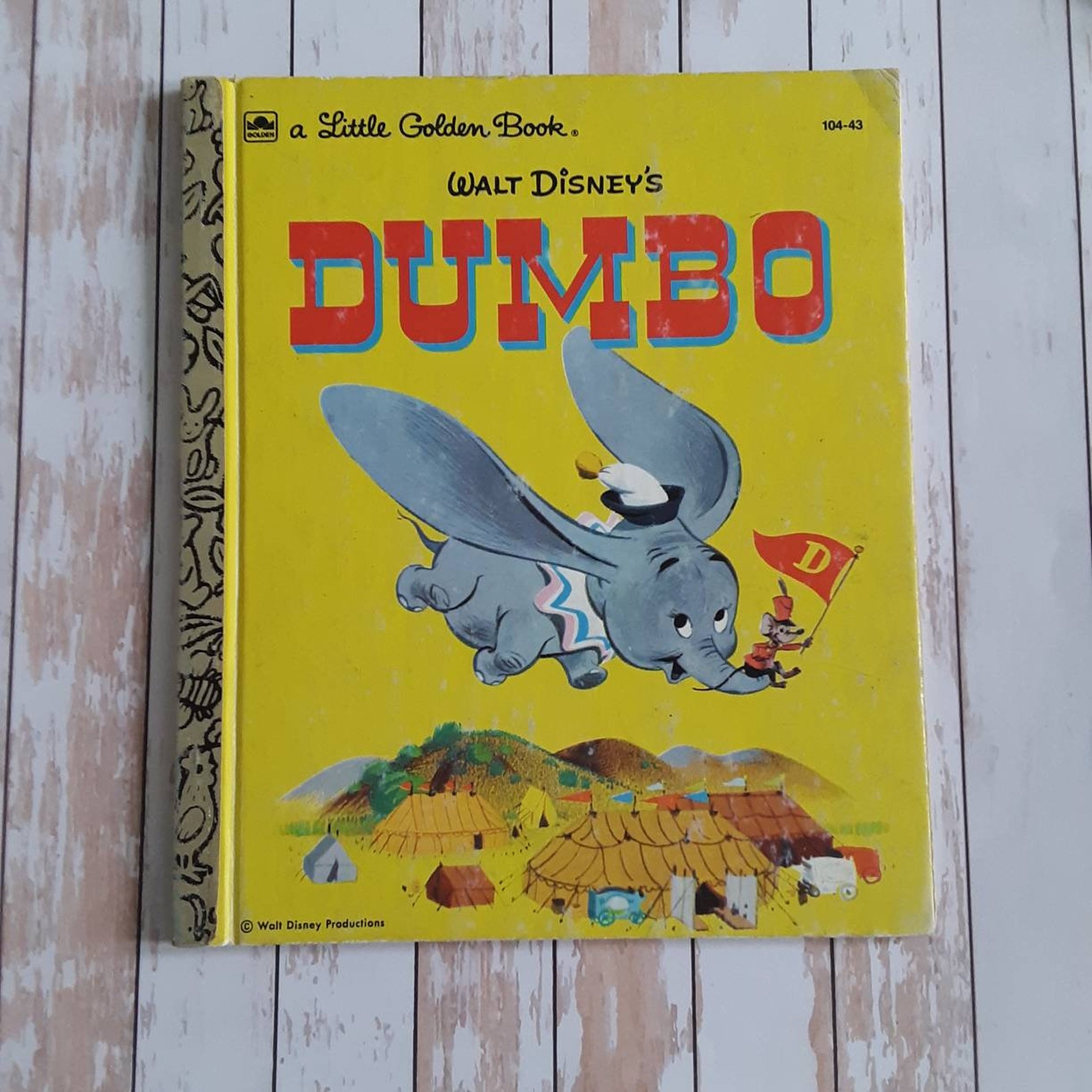 Disney's Dumbo Little Golden Book From 1947 Vintage - Etsy