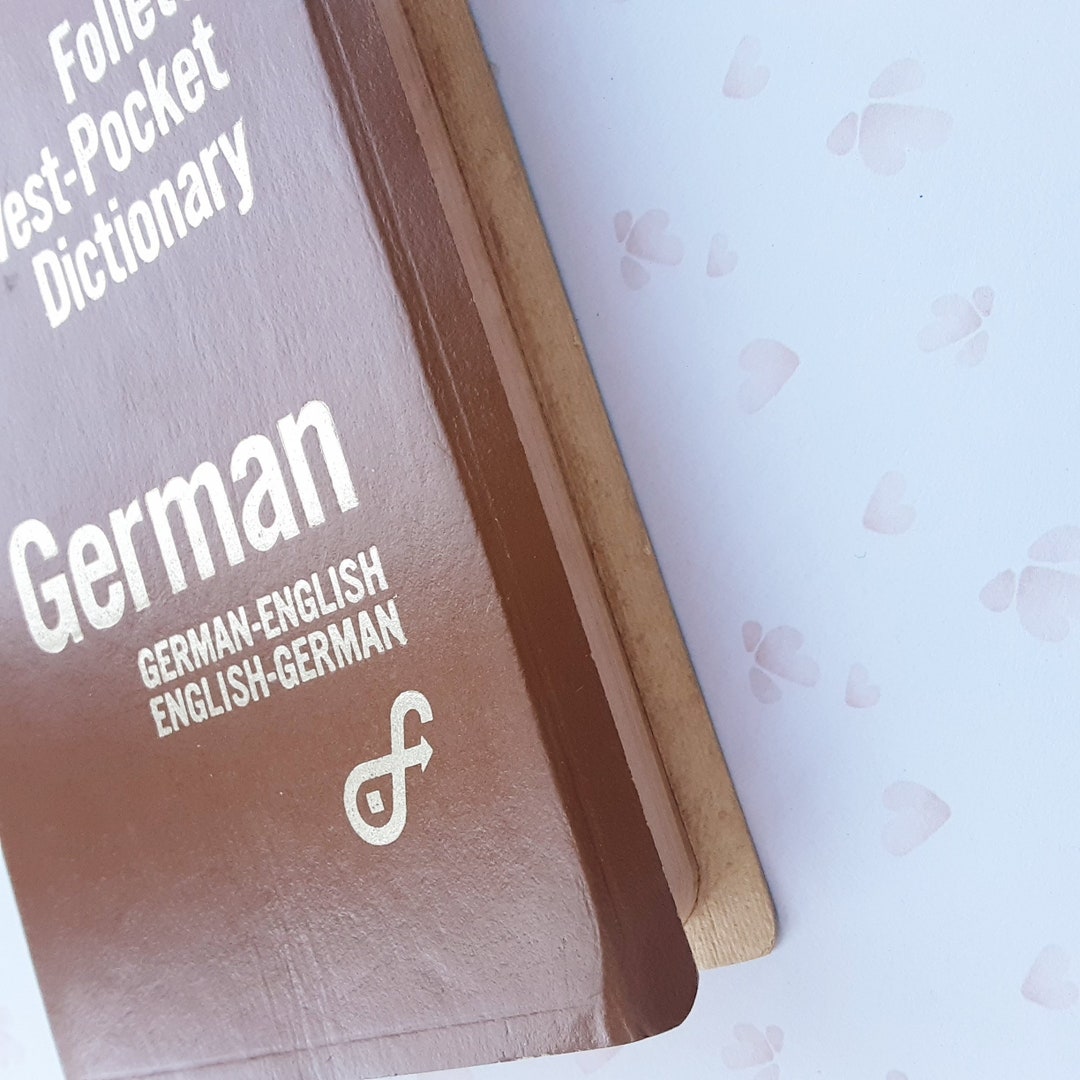 Vintage German-english Small Dictionary, Pocket Dictionary, Vintage ...