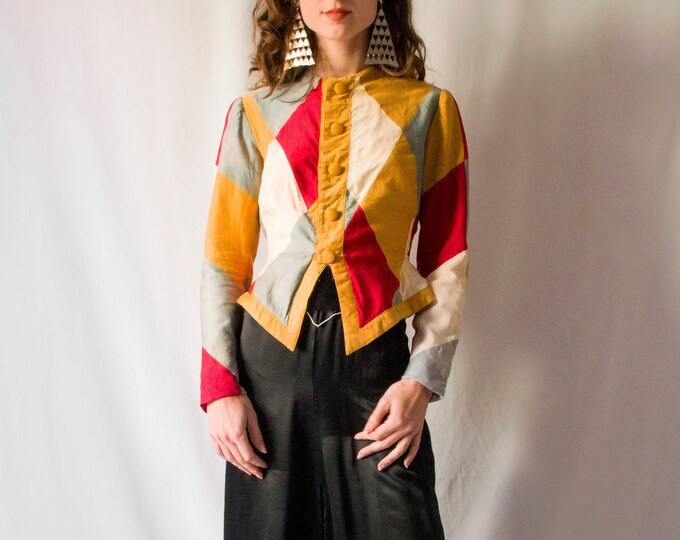 Rare 1930s Handmade Harlequin Theater Jacket // Vintage 1920s - Etsy