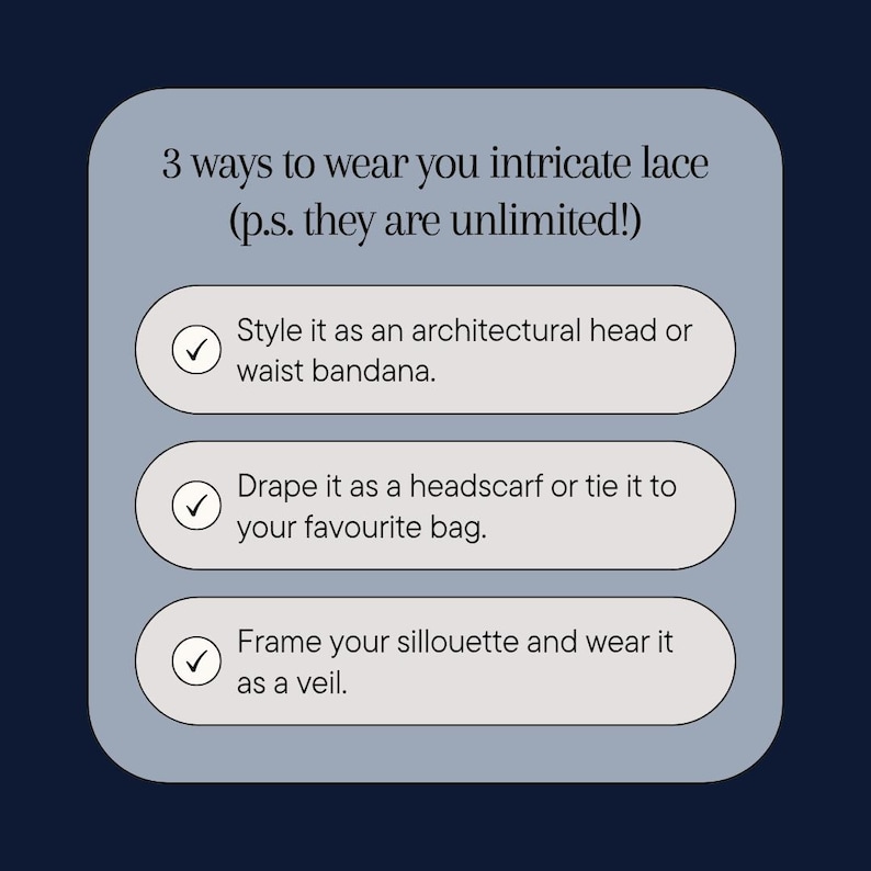Intricate Lace Crochet Pattern | Multi-function Bandana, Headscarf ...