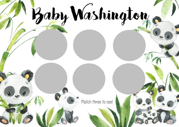 Panda Gender Reveal Scratch-off Cards Game - Etsy