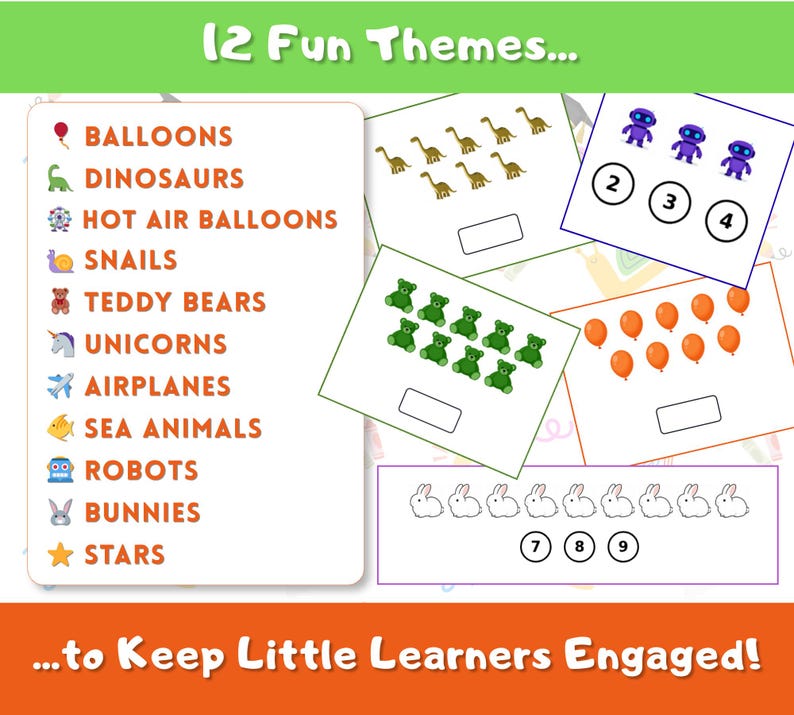 Counting Worksheets 1-10, Write and Mark Numbers, 60 Pages Printable - Etsy