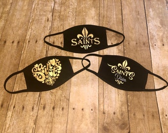 Saints Face Mask - Etsy