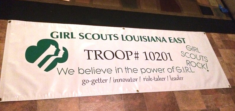 Custom Girl Scout Troop Banner - Etsy
