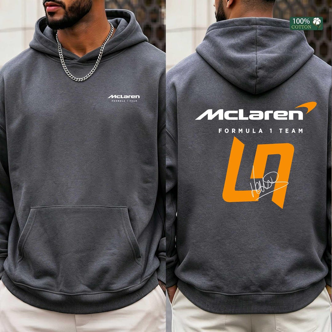 Lando Norris F1 Hoodie, Mclaren Formula 1 T-shirt, LN4 Racing Fan Top ...