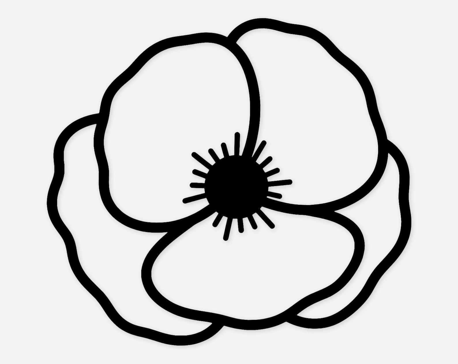 Poppy Flower Svg: Digital Cut File for Cricut & Silhouette - Etsy