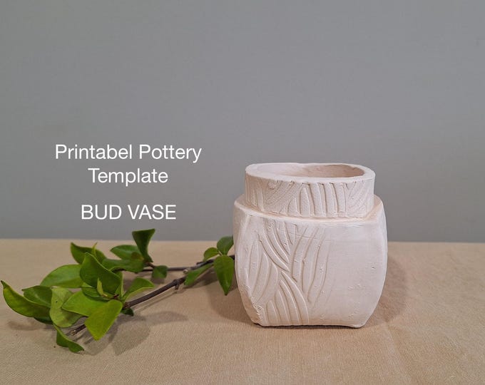 Floral Bowl Pottery Template: 4 Petal Slab Building (digital Download ...