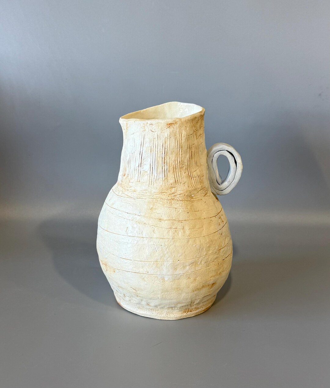 Hand-built Ceramic Vase, Organic Glaze, Rustic Modern Pottery - Etsy