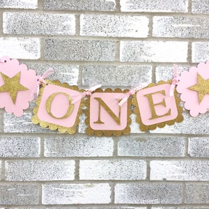 Twinkle Twinkle Little Star First Birthday, ONE Banner, ONE Highchair ...