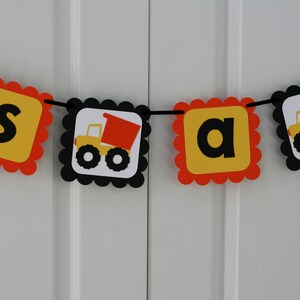 Construction Its a Boy Banner, Construction Baby Shower Banner, Dump ...