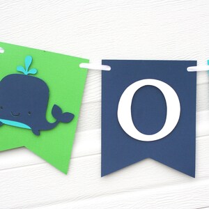 ONE Whale High Chair Banner Whale Banner Whale First - Etsy