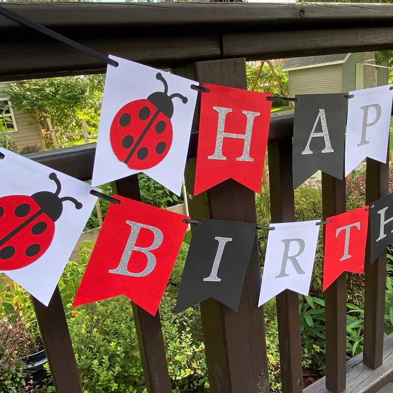 Ladybug Banner - Etsy