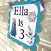 FROZEN Door Sign, Frozen Welcome Sign, Frozen Birthday Decorations ...