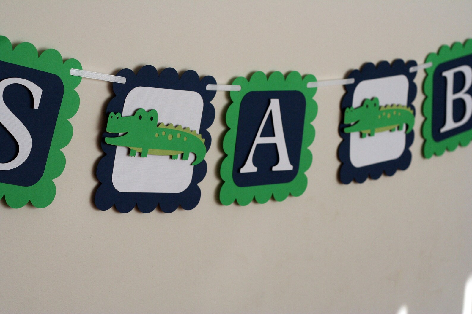 Alligator It's a Boy Baby Shower Banner Alligator Banner - Etsy