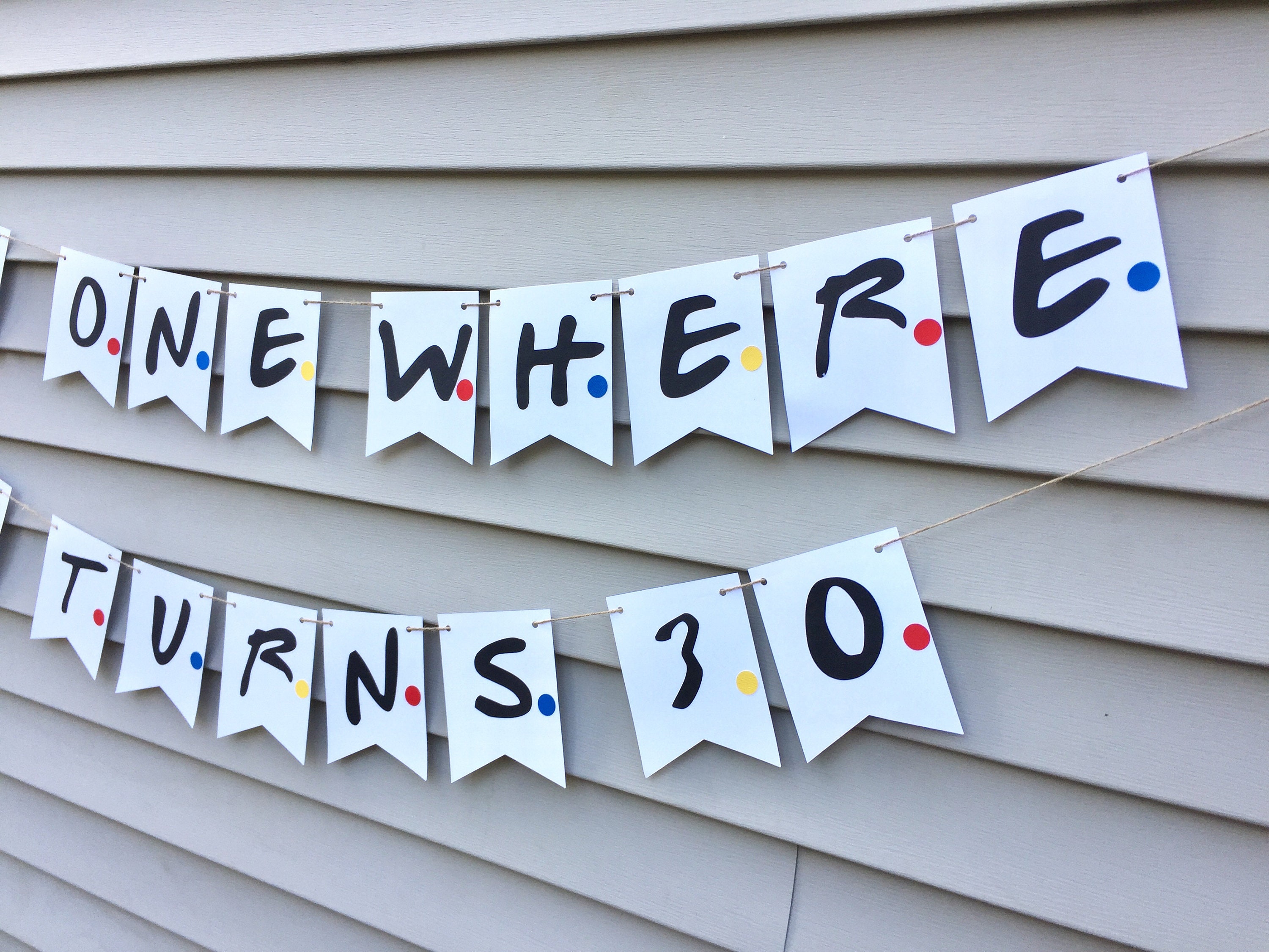 Friends Theme Banner Friends TV Show Party Banner Friends | Etsy