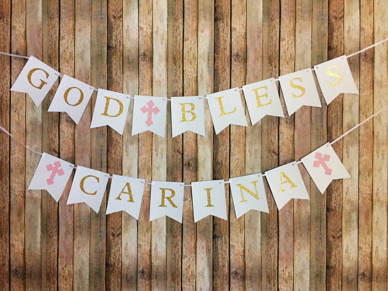BAPTISM Banner First Communion Banner God Bless Banner | Etsy