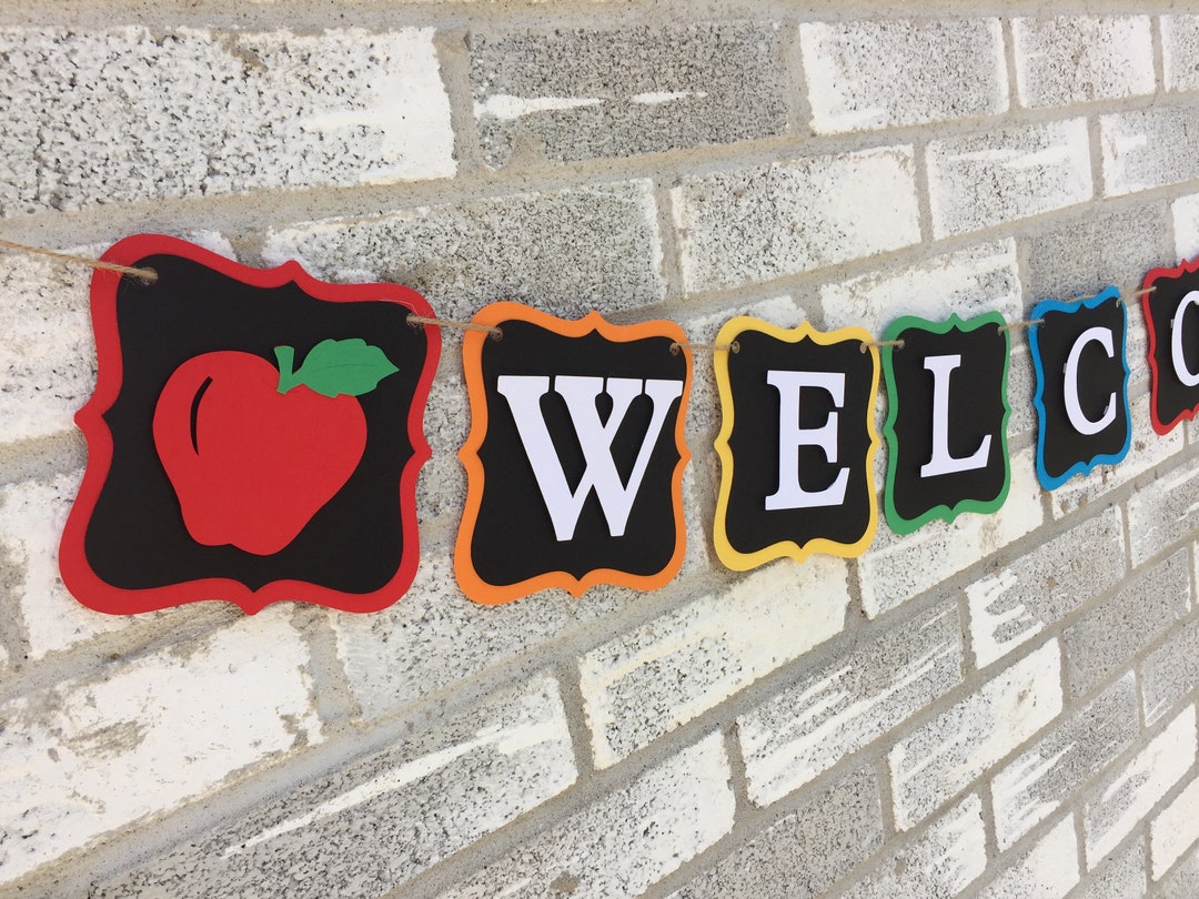Back to School Banner Welcome Back Banner Teacher Banner - Etsy