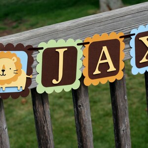 Jungle Safari Animal Name Banner, Jungle Birthday Decorations, Jungle ...