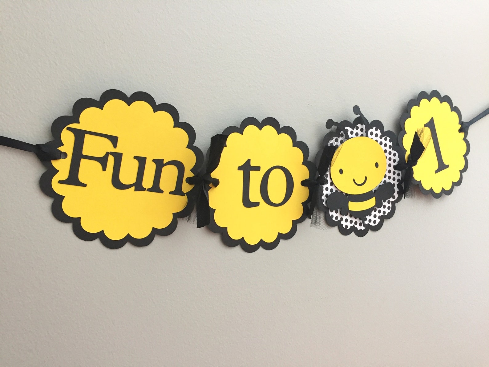 Fun to Bee 1 Banner Bee Banner Fun to Bee One Banner Bee - Etsy