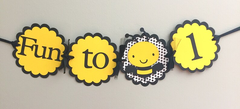 Fun to Bee 1 Banner Bee Banner Fun to Bee One Banner Bee - Etsy