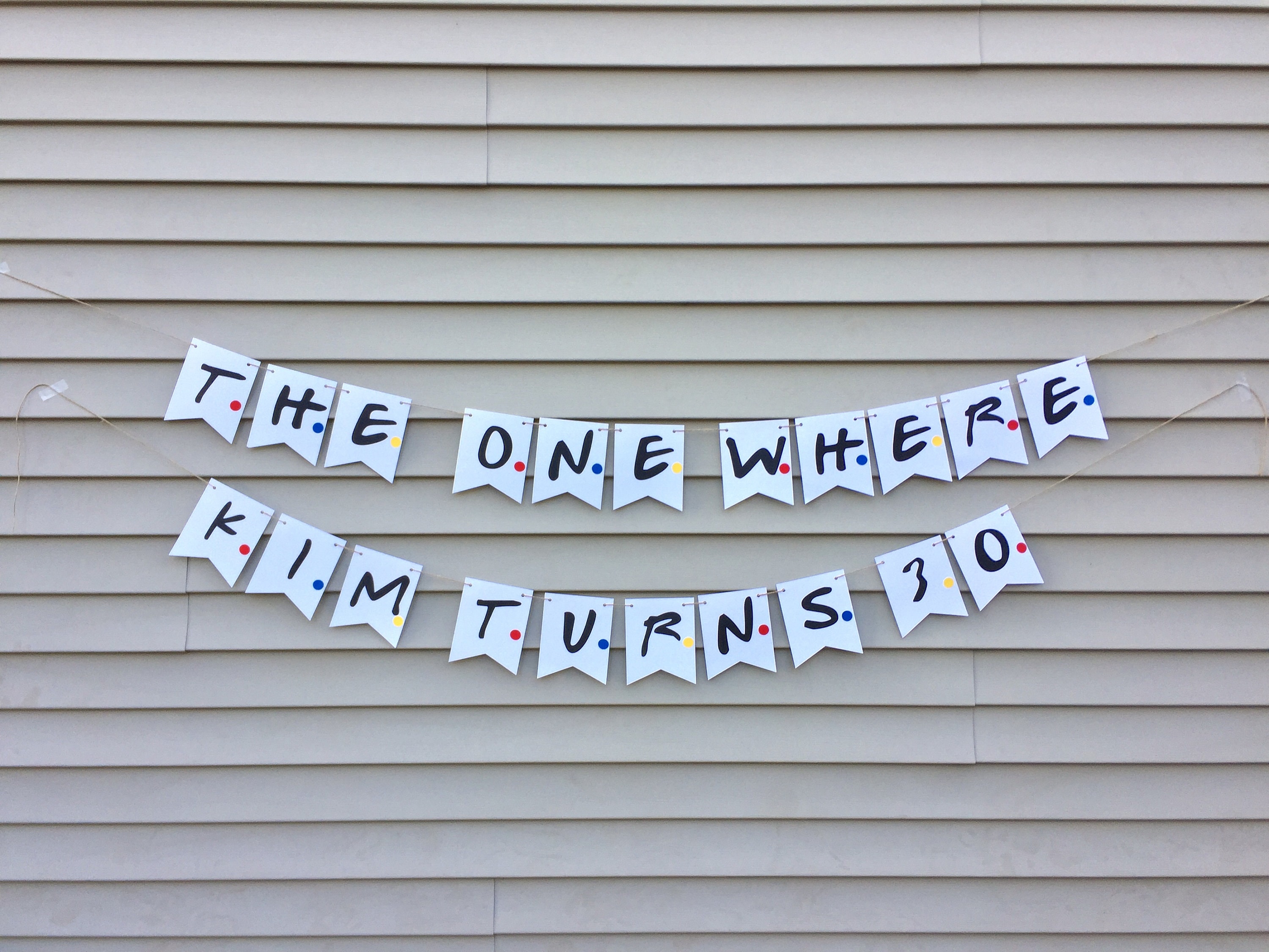 Friends Theme Banner Friends TV Show Party Banner Friends | Etsy