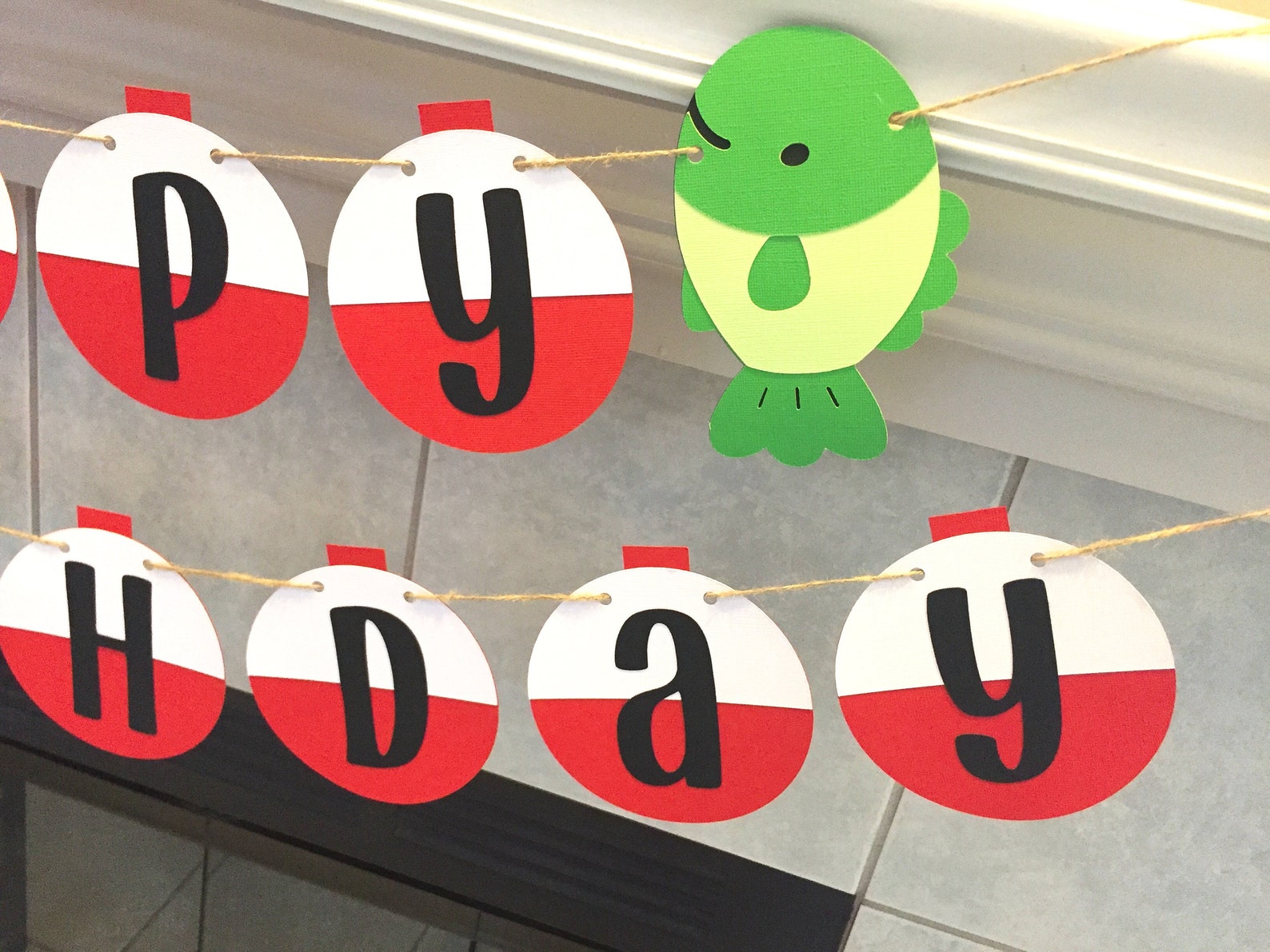 Fishing Birthday Banner Fishing Banner the Big ONE - Etsy