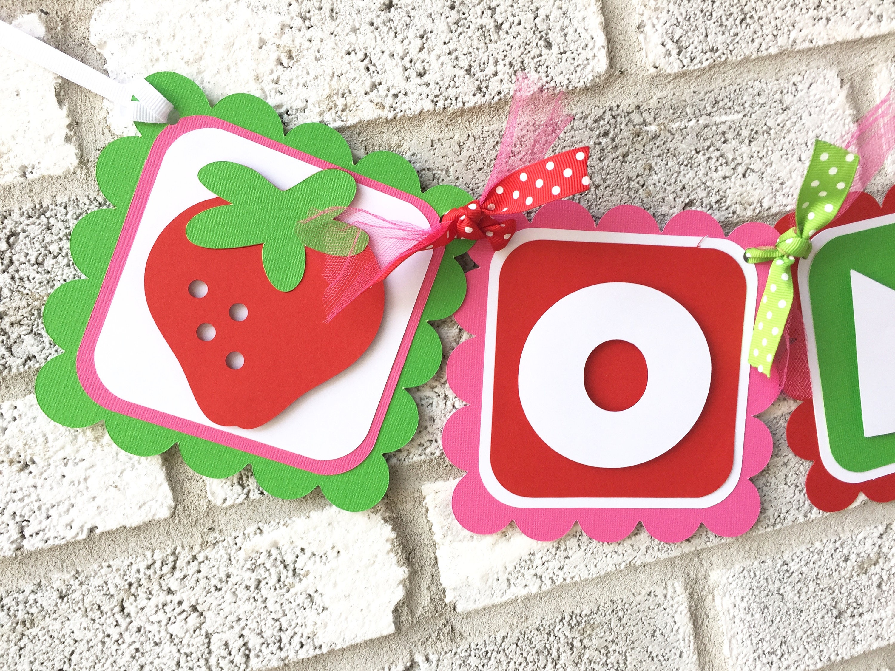 Strawberry Banner Strawberry ONE Banner Strawberry Highchair | Etsy