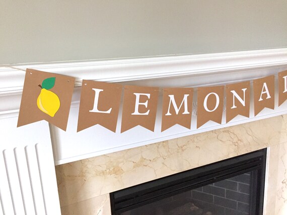 Lemonade Banner, Lemonade Stand Decor, Lemonade Party Banner, Lemonade ...